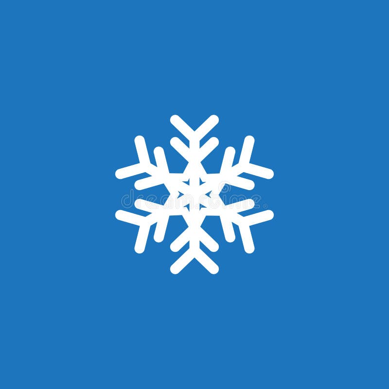 Snowflake Logo Design Vector Icon Template Stock Vector - Illustration ...