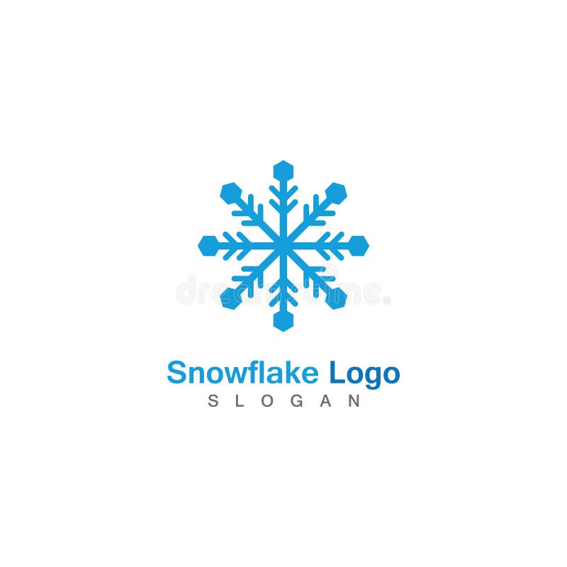 Snowflake Icon Logo Template Vector Symbol Design. Stock Vector ...