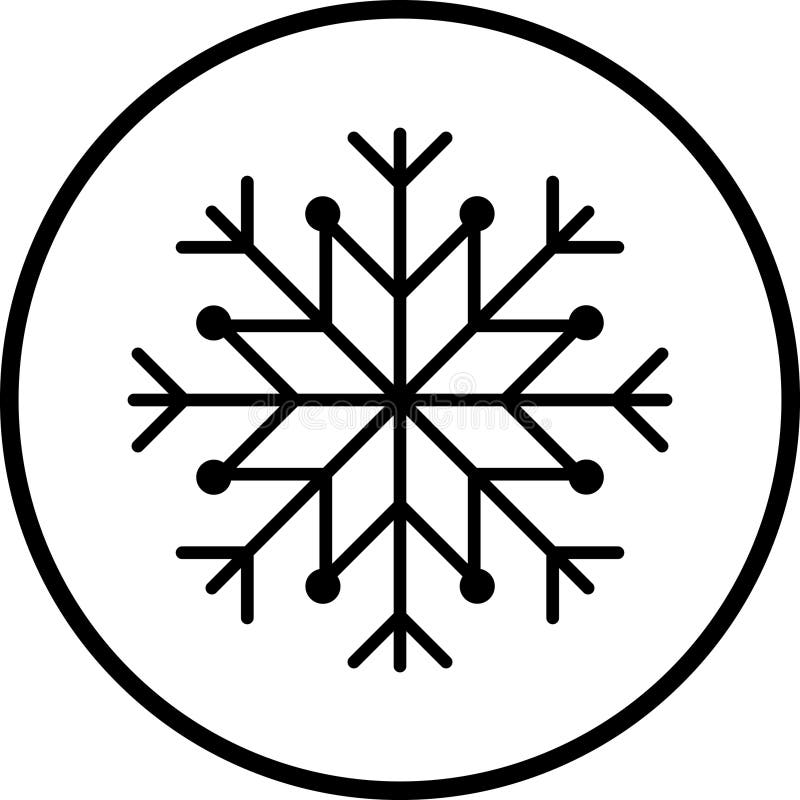 Snowflake Icon. Snowflake Shape Vector Stock Illustration ...