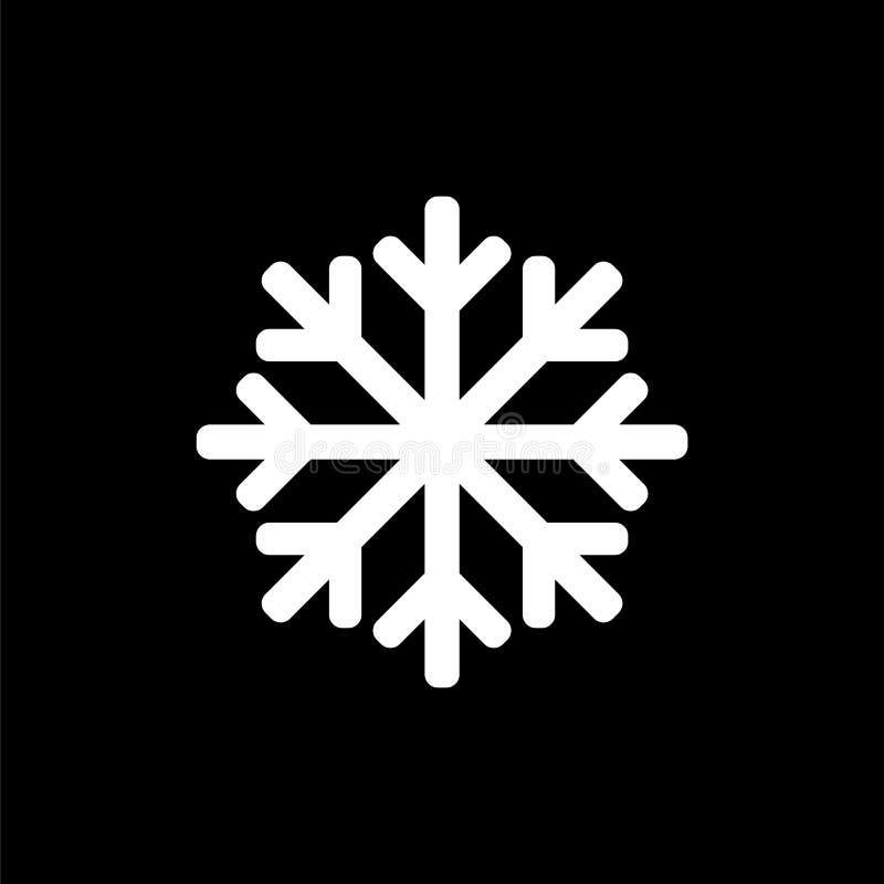 Snowflake Icon for Simple Flat Style Ui Design Stock Vector ...