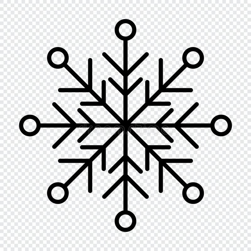 Snowflake. Snowflake Icon. Simple Snowflake Icon in Line Style Design ...