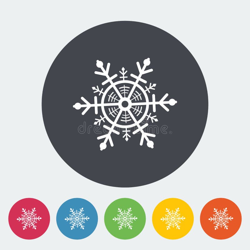 Snowflake icon. stock vector. Illustration of season - 104889325