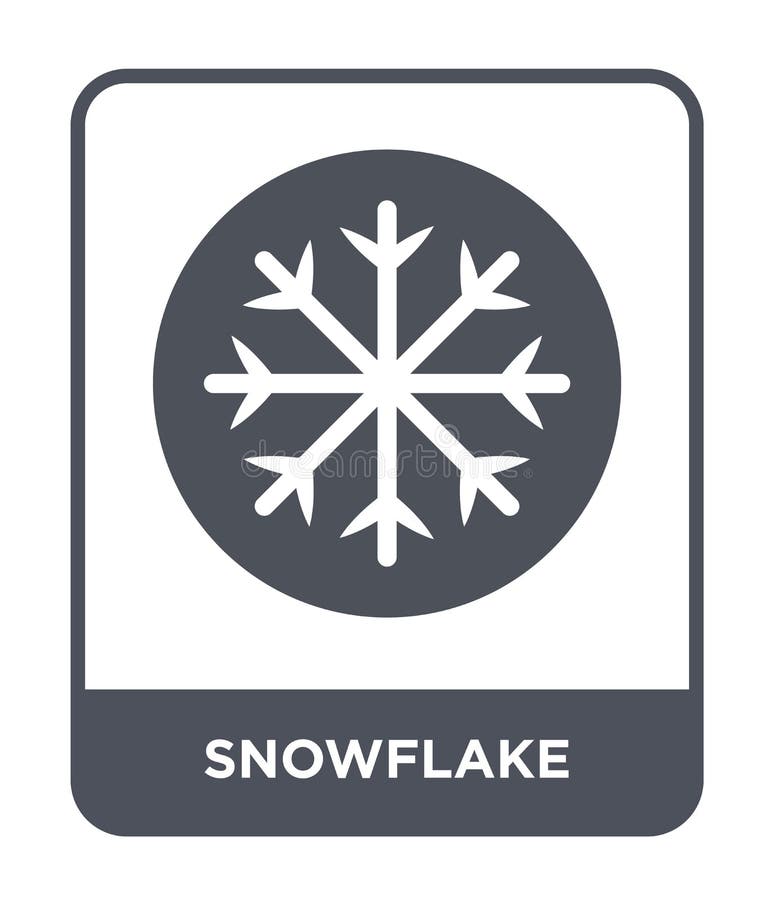 Snowflake Icon in Trendy Design Style. Snowflake Icon Isolated on White ...