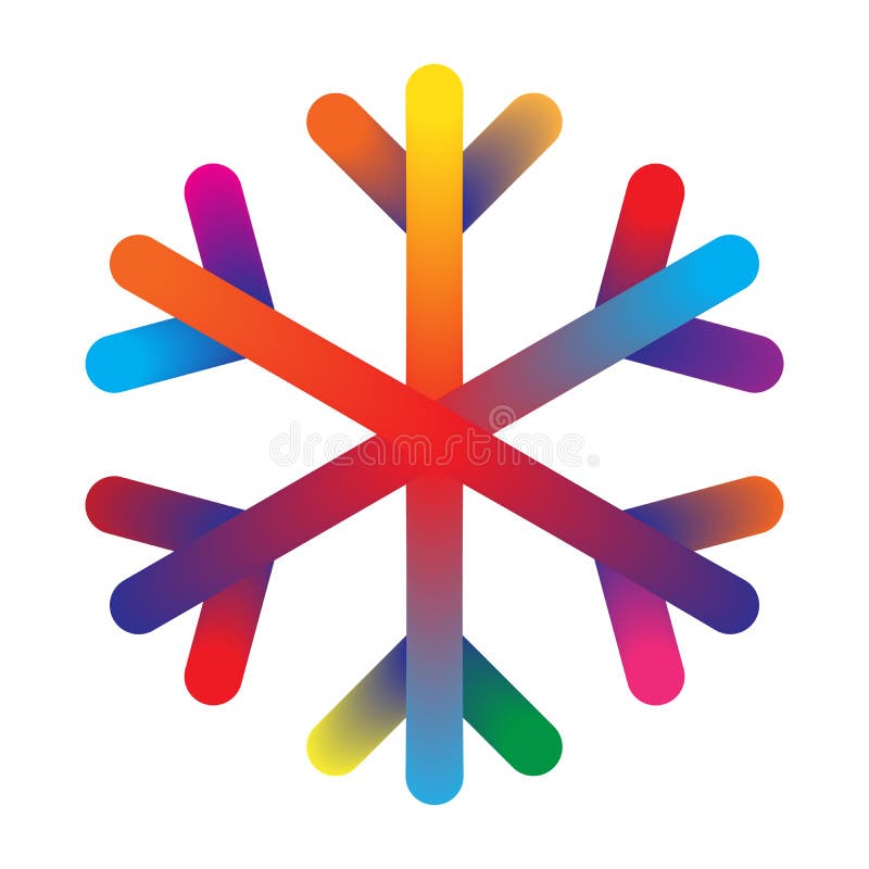 Snowflake Icon. Vector Illustration. Stock Illustration - Illustration ...