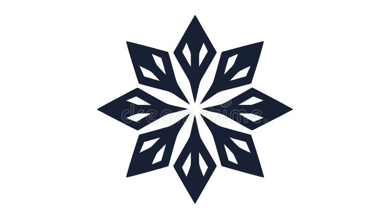 Snowflake Icon, Vector Logo Isolated on White Background Stock Vector ...