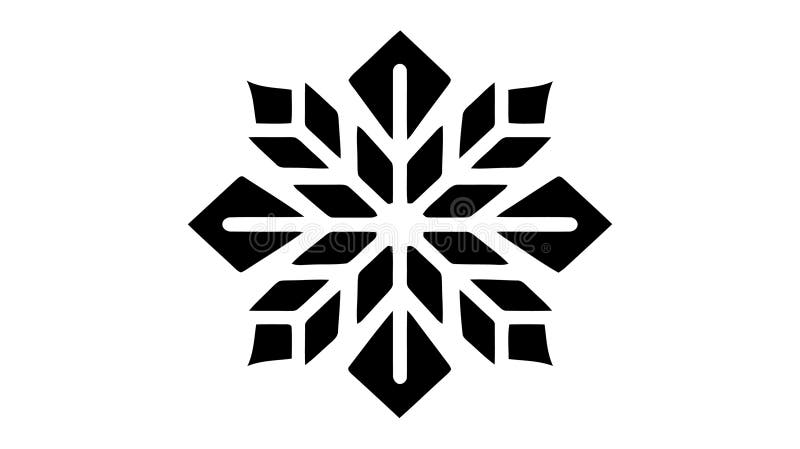 Snowflake Icon, Vector Logo Isolated on White Background Stock Vector ...