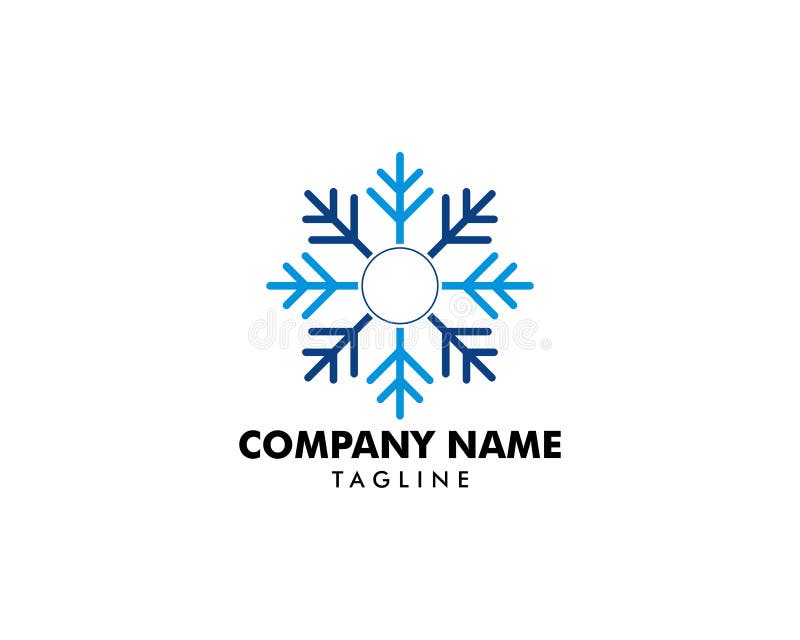 Snowflake Icon Vector Logo Template Stock Vector - Illustration of ...
