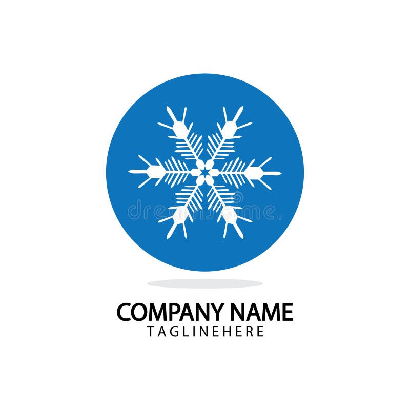 Snowflake Icon Vector Logo Template Illustration Design Stock Vector ...