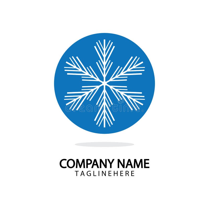 Snowflake Icon Vector Logo Template Illustration Design Stock Vector ...