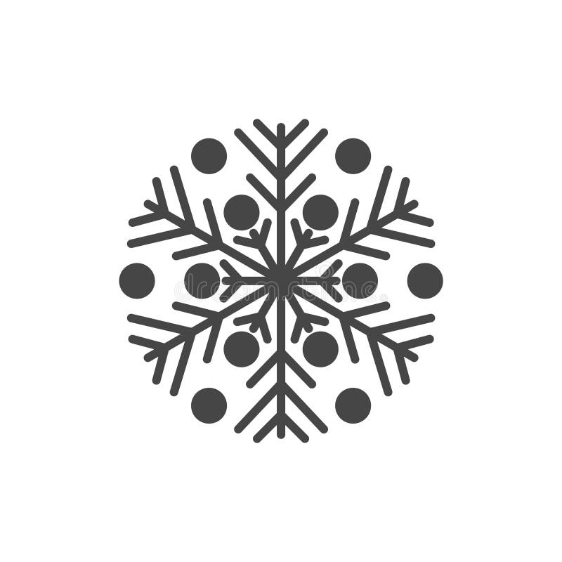 Snowflake icon stock vector. Illustration of collection - 172646843