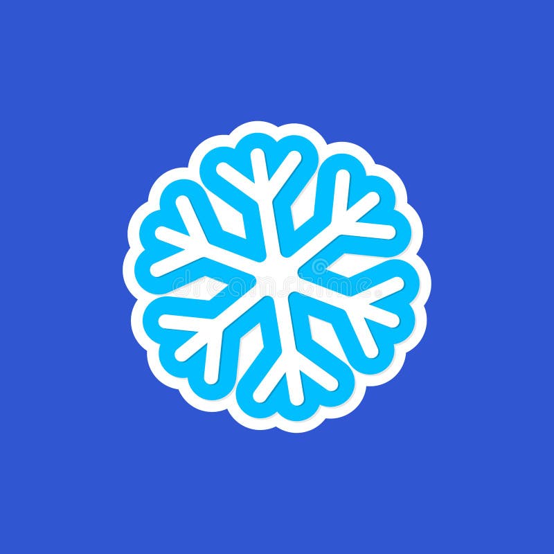 Snowflake Icon, Winter Symbol, Template Flat Graphic Design, Cold Sign ...