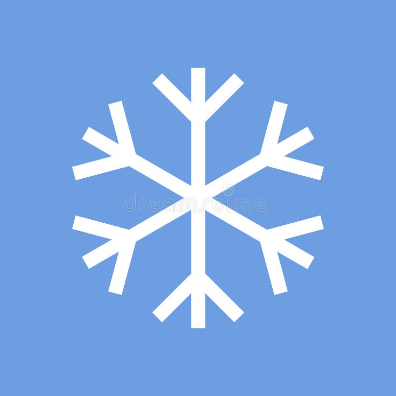 Snowflake Icon, Winter Symbol, Template Flat Graphic Design, Cold Sign ...