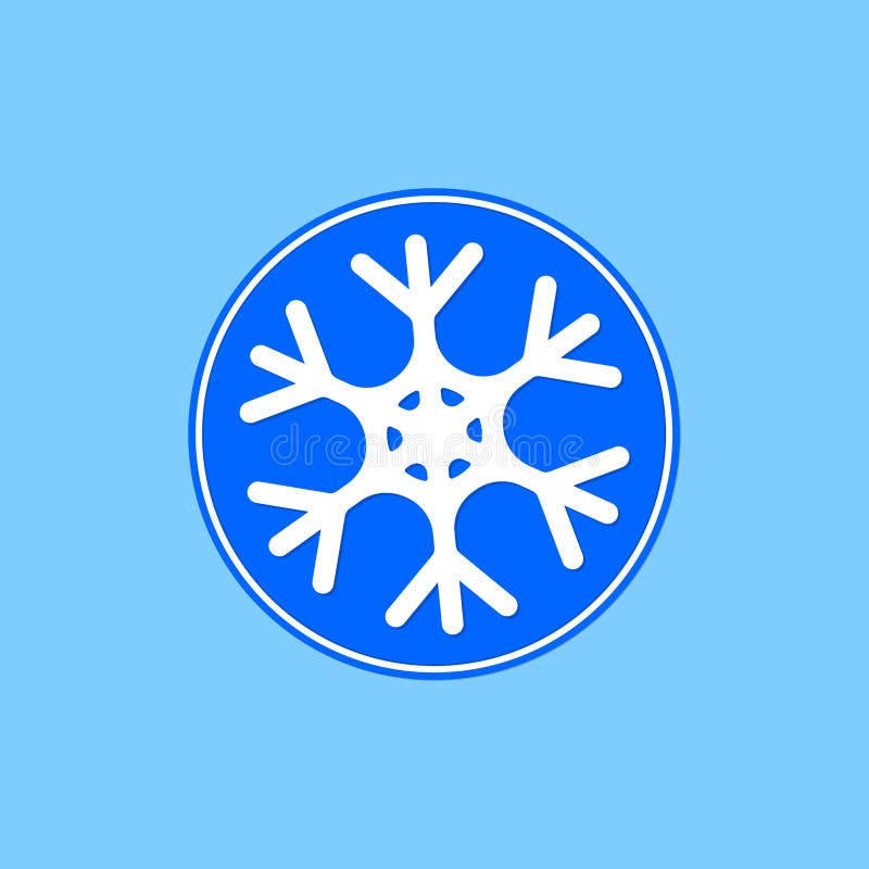 Snowflake Icon, Winter Symbol, Template Flat Graphic Design, Cold Sign ...