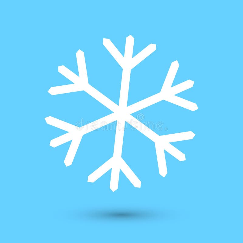 Snowflake Icon, Winter Symbol, Template Flat Graphic Design, Cold Sign ...