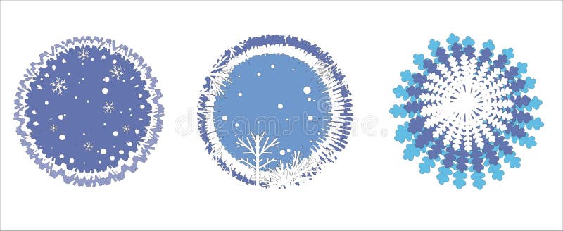 Snowflake icons stock vector. Illustration of christmas - 36890839