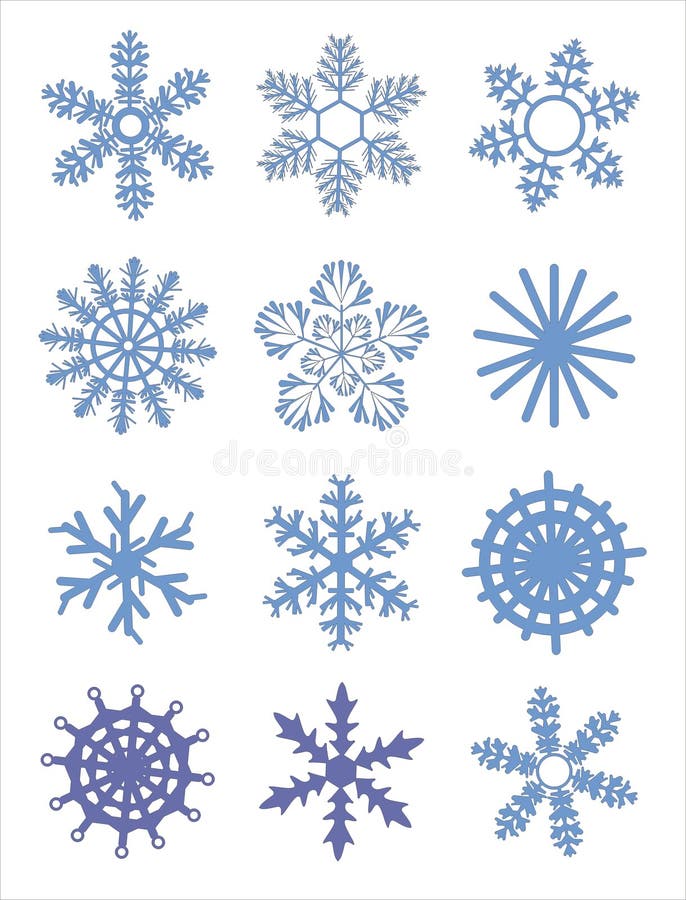 Snowflake icons stock vector. Illustration of invitation - 36890874