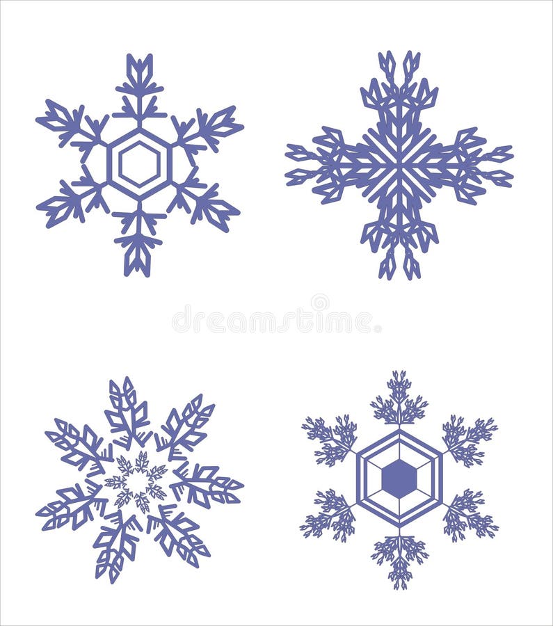 Snowflake icons stock vector. Illustration of merry, elements - 36890948