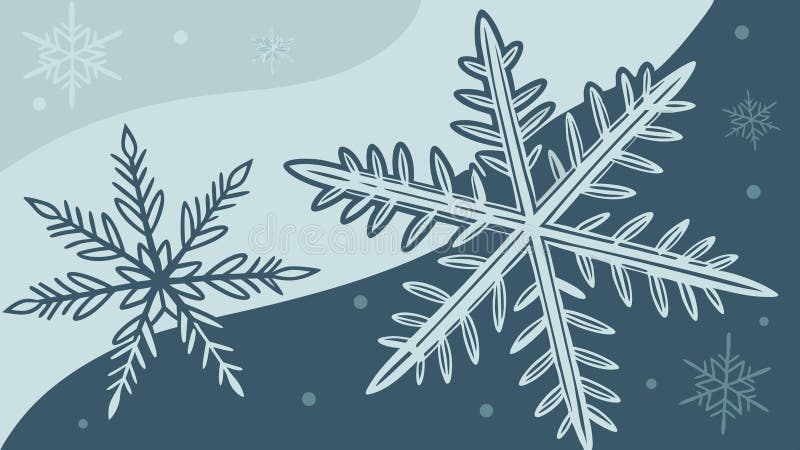 Snowflake Illustration, Winter and Snow Design Element Vector Design ...