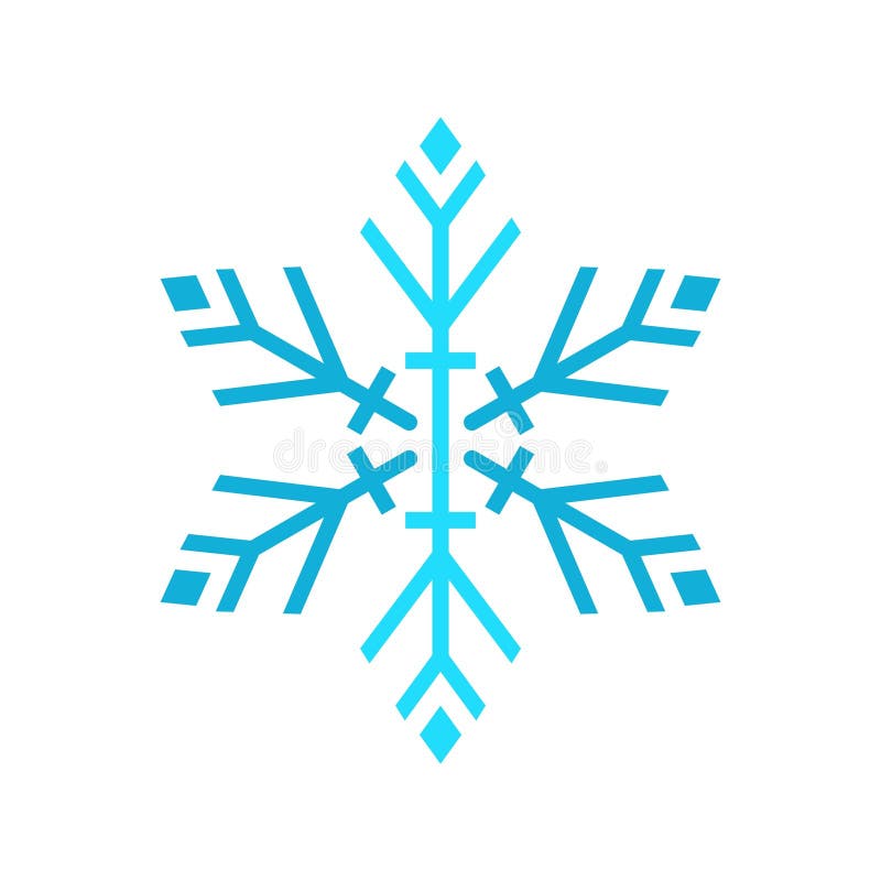 Snowflake logo icon stock vector. Illustration of winter - 304229256