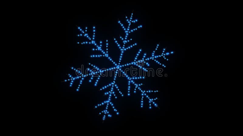 Snowflake Loop Animation Video Transparent Background with Alpha ...
