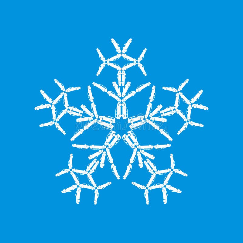 Snowflake Made of Precious Stones on Black Background Stock Vector ...