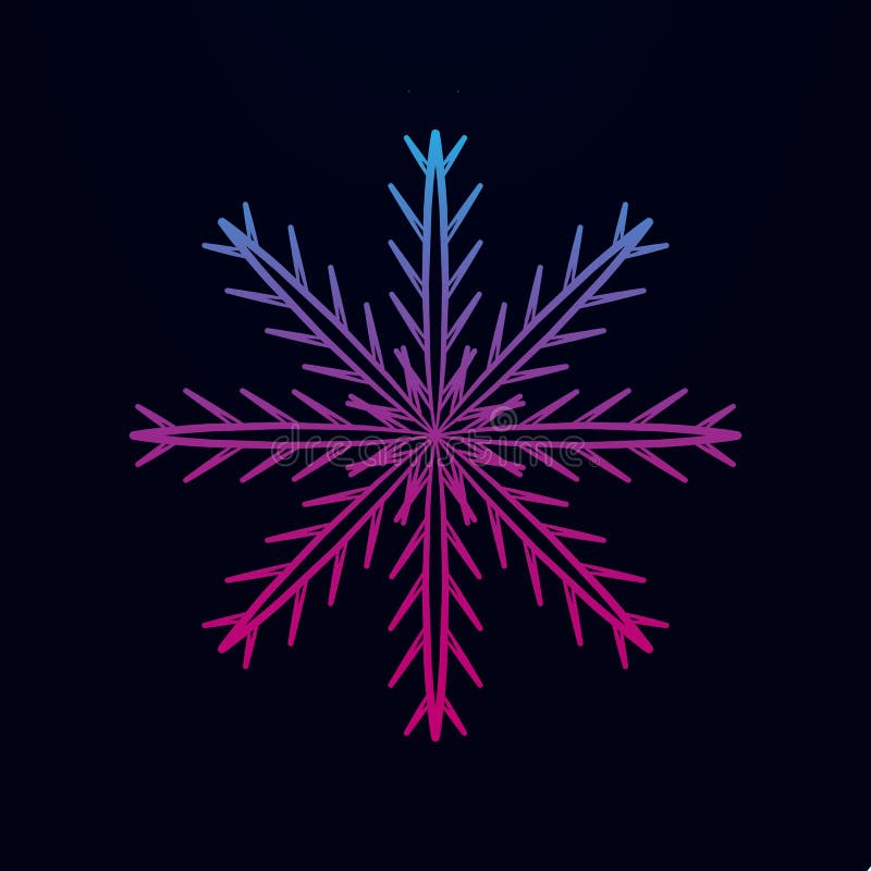 Snowflake Nolan Icon. Simple Thin Line, Outline Vector of Snowflake ...