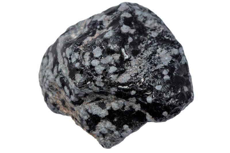 Snowflake Obsidian stock image. Image of obsidian, background - 174812373