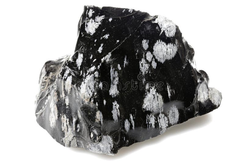 Snowflake obsidian stock photo. Image of rough, obsidian - 242886604