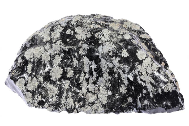 Snowflake obsidian stock photo. Image of rough, obsidian - 242886604