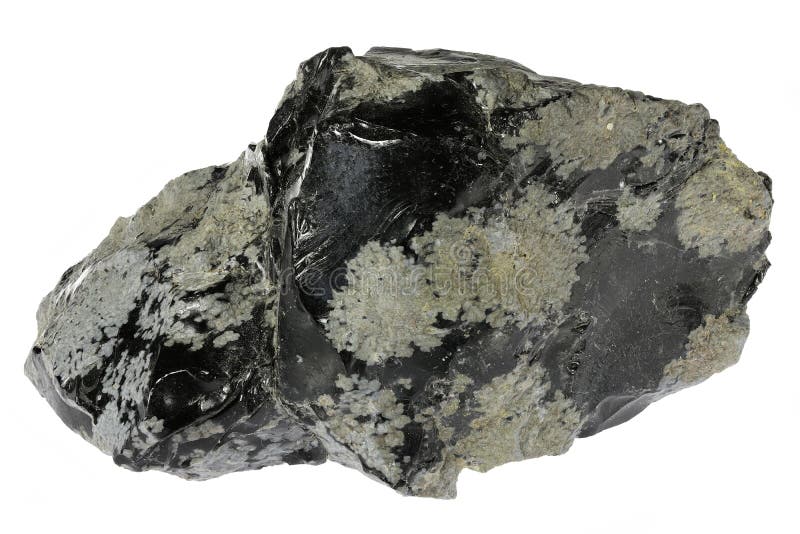 Snowflake obsidian stock photo. Image of rough, obsidian - 242886604