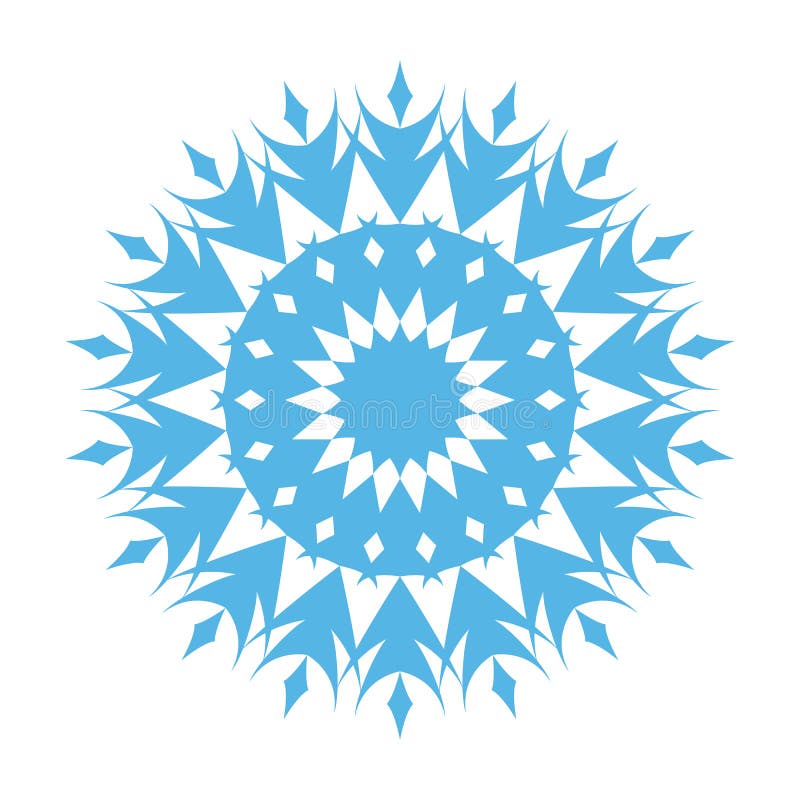 Snowflake ornate stock vector. Illustration of drawing - 130795399