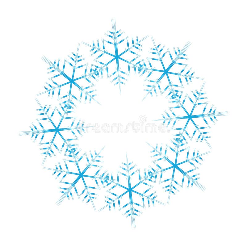 Snowflake ornate stock vector. Illustration of artwork - 130795521