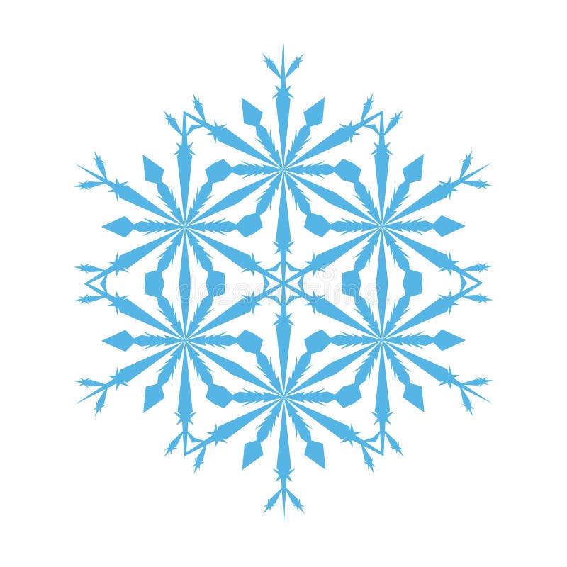 Snowflake ornate stock vector. Illustration of decors - 130795836