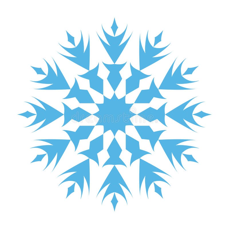Snowflake ornate stock vector. Illustration of decors - 130795836