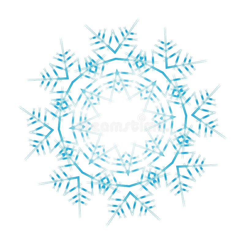 Snowflake ornate stock vector. Illustration of crystals - 130795765
