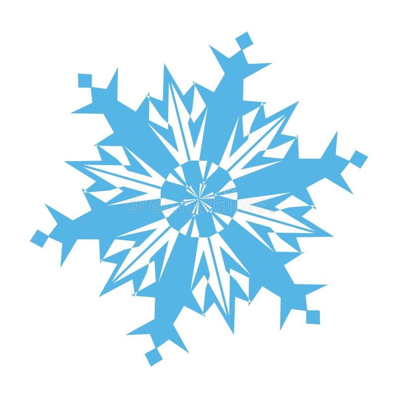 Snowflake ornate stock vector. Illustration of icons - 130795787