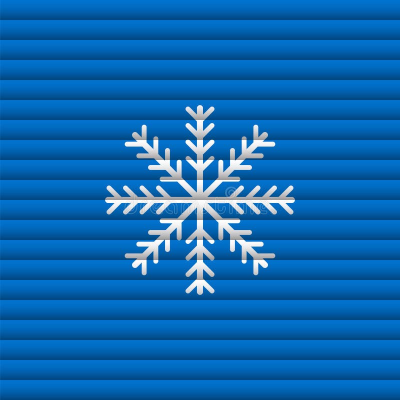 Blue Snowflake Icon, Snow Pictogram, Winter Symbol. Stock Illustration ...