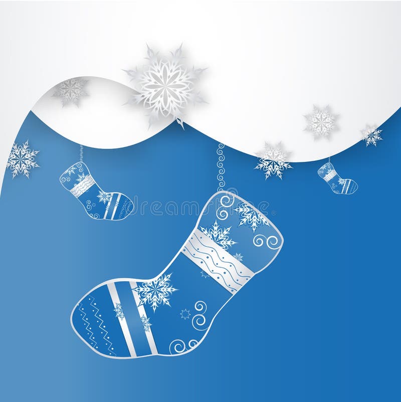 Snowflake on a Paper Background Stock Vector - Illustration of ...