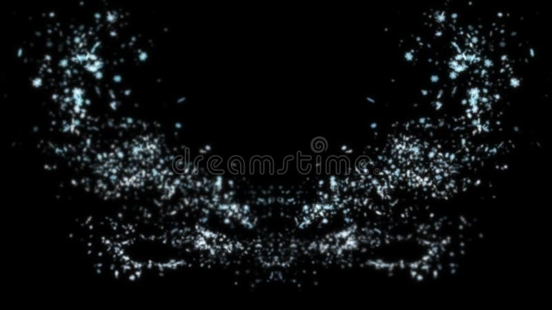Snowflake Particles Loop Animation Video Transparent Background with Alpha Channel Stock Video ...