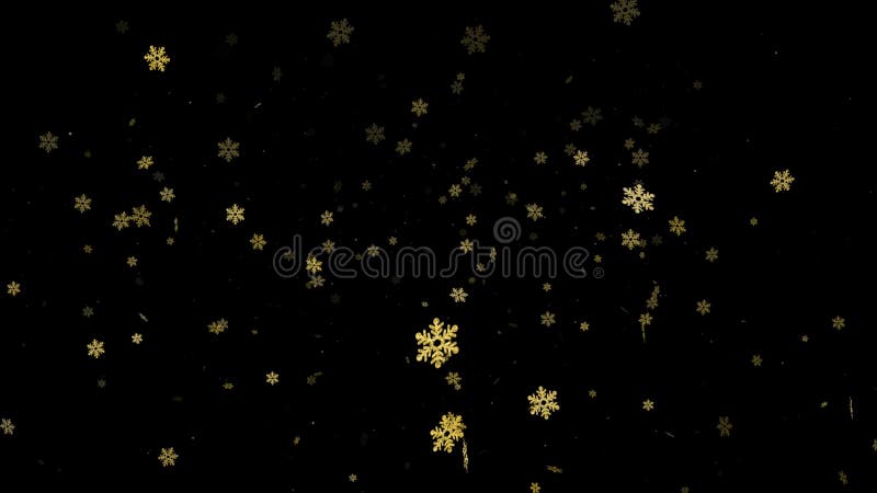 Snowflake Particles Loop Animation Video Transparent Background with ...