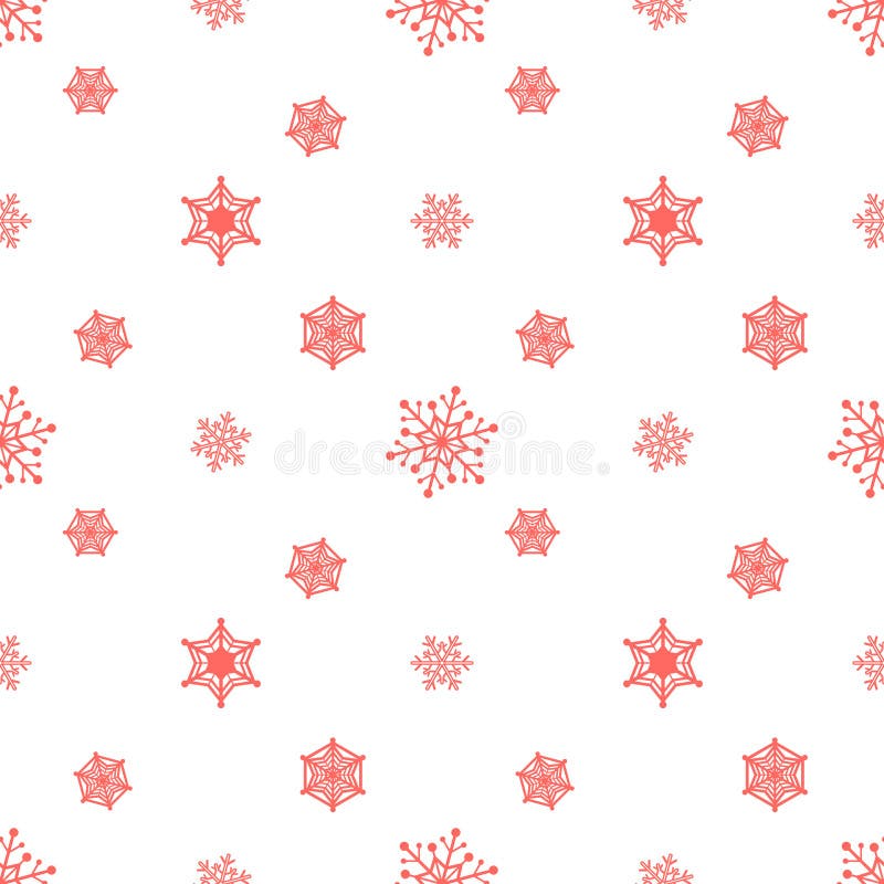Snowflake Pastel Red Background Stock Vector - Illustration of holiday ...