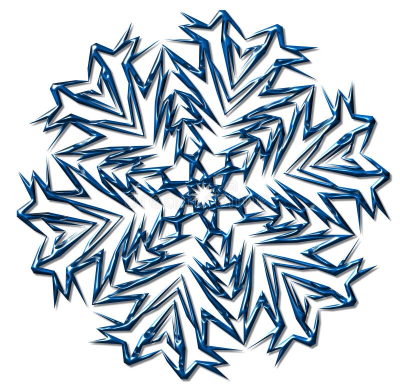 Snowflake pattern art stock illustration. Illustration of artwork - 1533232