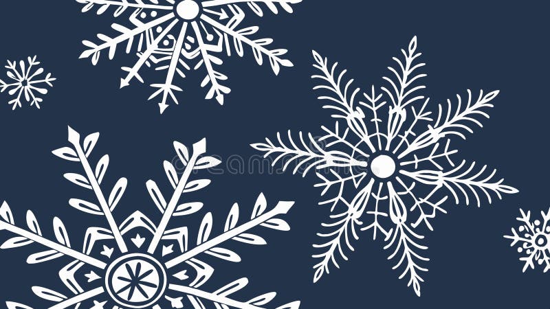Snowflake Pattern Background, Winter Texture, Frosty Design Vector ...