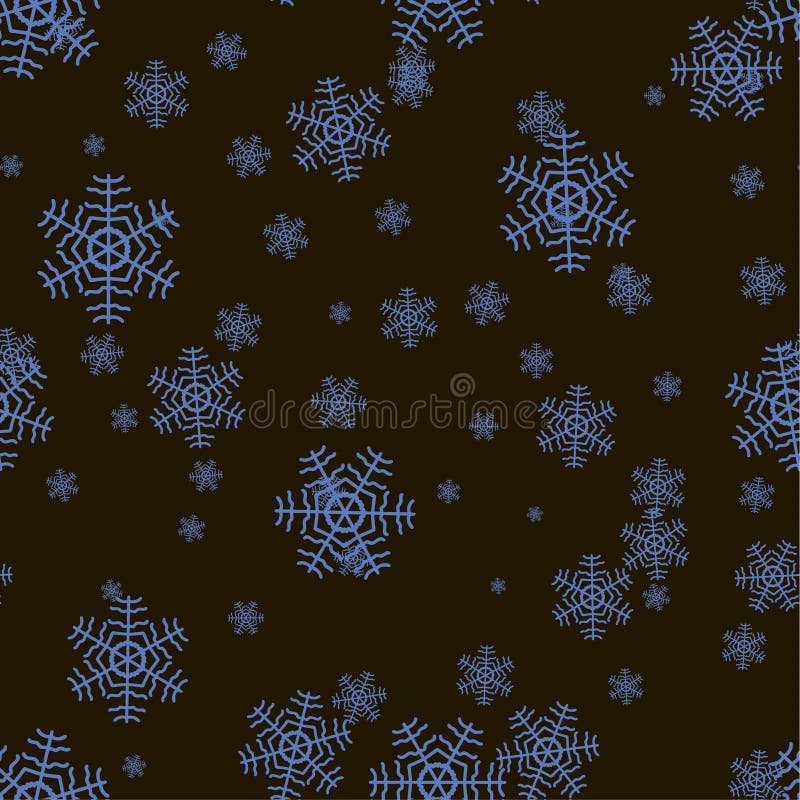 Snowflake pattern black stock vector. Illustration of january - 93266827