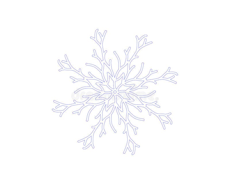 Snowflake Pattern. Coloring Book. Snowflake for Cutting. Stock ...