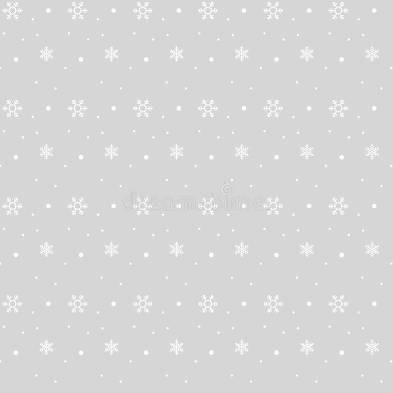Snowflake Pattern on Light Gray Background Stock Vector - Illustration ...