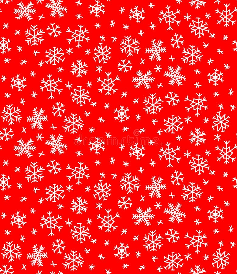 Snowflake pattern on red stock illustration. Illustration of lattice ...