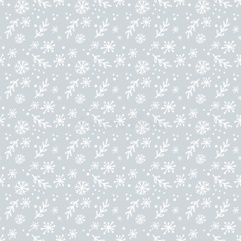 Snowflake Pattern. Seamless Winter Texture. Winter Background Stock ...