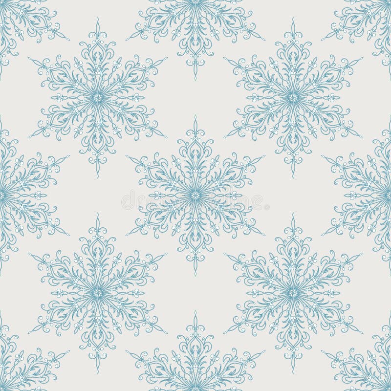 Set of Snowflake Patterns - Snowflake Vector Patterns. Stock Vector ...