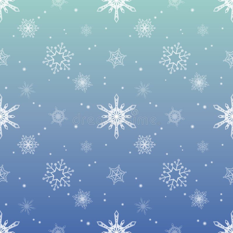 Snowflake Pattern Tint Layer Blue Sky Color Background Stock Vector ...